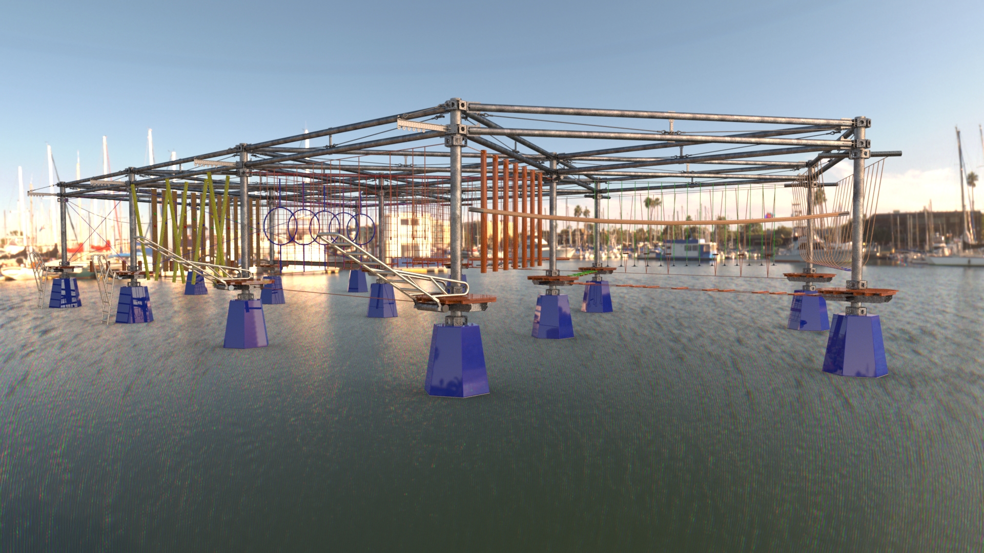 Floating High Rope Adventure | A&P Projects